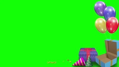 Birth day Celebration Green Screen Chrom... | Stock Video | Pond5