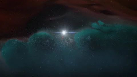 Birth of a star in an universe | Stock Video | Pond5