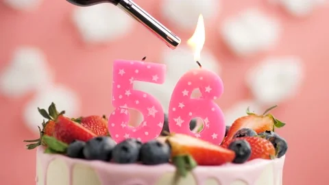 Birthday Cake Candle Flame Stock Footage ~ Royalty Free Stock Videos ...