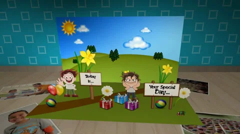 After Effects Template ~ AE: Birthday Card #30588421 | Pond5