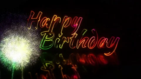 birthday intro card happy birthday | Stock Video | Pond5