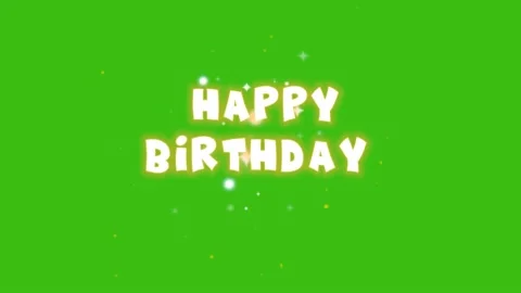 Birthday party green screen footage | Stock Video | Pond5
