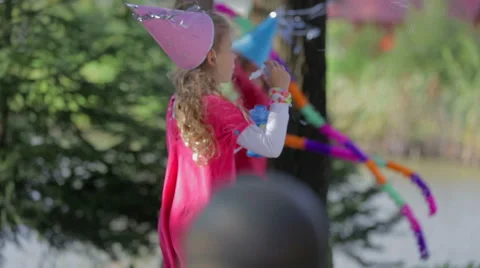 Birthday party on the windy day | Stock Video | Pond5