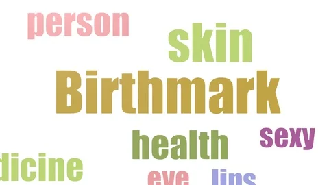 Birthmark Tag Cloud Animated On White Ba... | Stock Video | Pond5