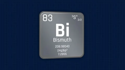 Bismuth or Bi Element Periodic Table Ani... | Stock Video | Pond5