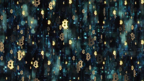 Bitcoin Background LOOP TILE. This textu... | Stock Video | Pond5