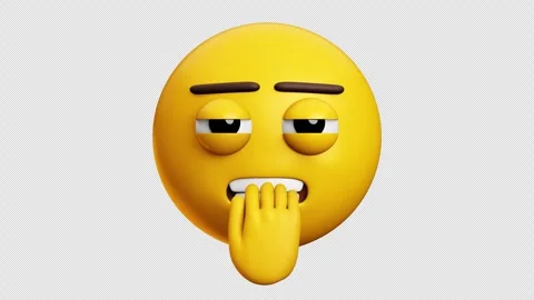 biting finger emoji, 3d emoticon animati... | Stock Video | Pond5