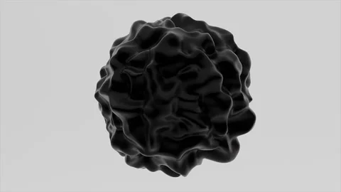 Black abstract liquid metal ball morphin... | Stock Video | Pond5