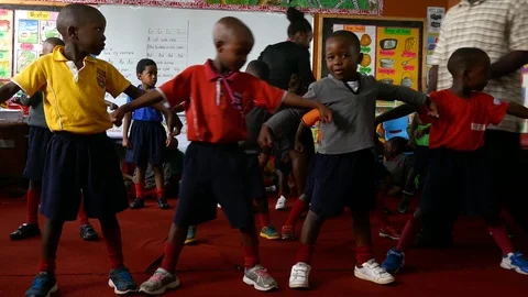 Black African boys are practicing dance ... | Stock Video | Pond5