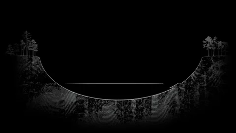 Black and white 3D animation of swamp fo... | Stock Video | Pond5