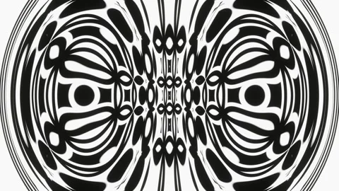 Black and white animated patterns. Curve... | Stock Video | Pond5