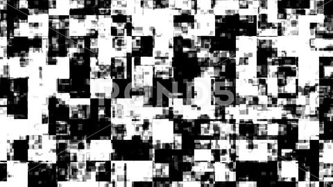 Black and white animated texture noise overlay background.Creative ...
