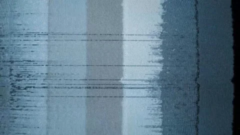 Black and white bars static noise TV bad... | Stock Video | Pond5