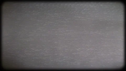 Black and white CRT TV screen. Effect of... | Stock Video | Pond5