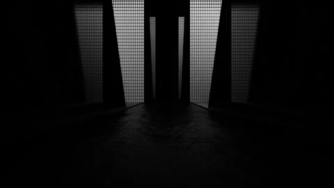 Black and White Cyberpunk Solar Panel Ro... | Stock Video | Pond5