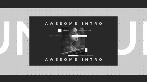 After Effects: Black And White Dynamic Intro #194708038