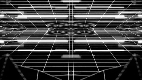 Black White Vj Loop Stock Footage ~ Royalty Free Stock Videos | Pond5