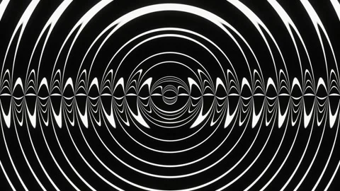 Black and white horizontal animated abst... | Stock Video | Pond5
