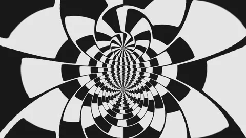 Black and White Op Art Animated Pattern | Stock Video | Pond5