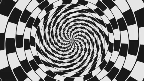 Black and White Op Art Animated Pattern | Stock Video | Pond5