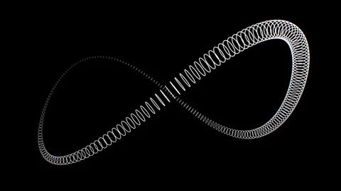 Black And White Optical Illusion Infinit... | Stock Video | Pond5