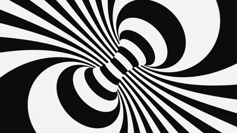 Black and white psychedelic optical illu... | Stock Video | Pond5