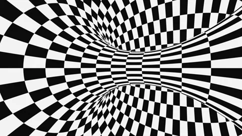 Black and white psychedelic optical illu... | Stock Video | Pond5