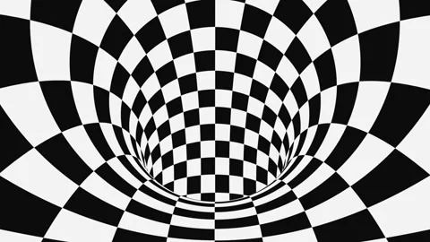Black and white psychedelic optical illu... | Stock Video | Pond5
