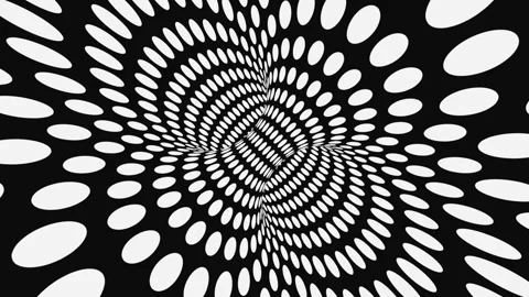 Black and white psychedelic optical illu... | Stock Video | Pond5