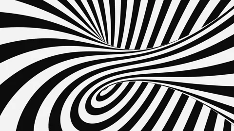 Black and white psychedelic optical illu... | Stock Video | Pond5