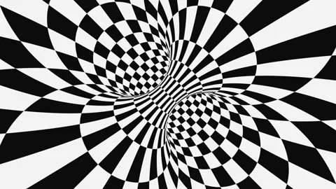 Black and white psychedelic optical illu... | Stock Video | Pond5