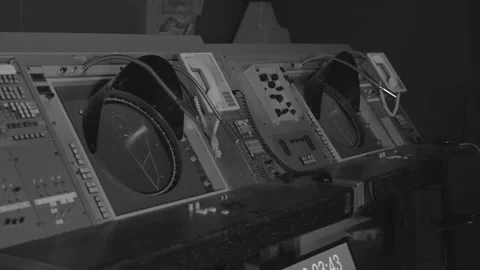 Black And White Shot Of Radar Screen To ... | Stock Video | Pond5