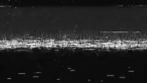 Black and white static noise TV screen | Stock Video | Pond5