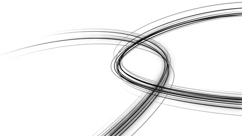 black and white stroke trail line drawin... | Stock Video | Pond5