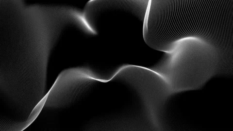 Black and white trapcode form wave backg... | Stock Video | Pond5