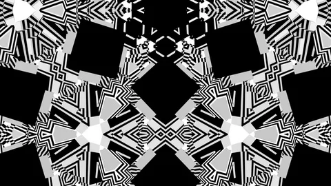Black White Vj Loop Stock Footage ~ Royalty Free Stock Videos | Pond5