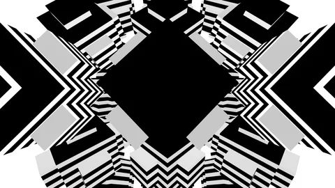 Black White Vj Loop Stock Footage ~ Royalty Free Stock Videos | Pond5