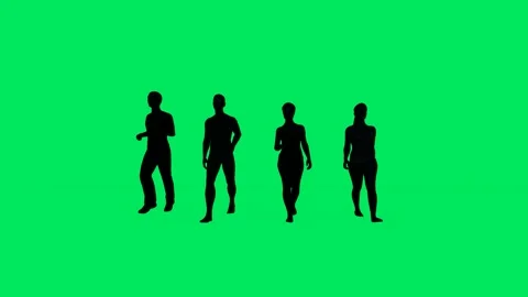 Black animated girl dancing on green scr... | Stock Video | Pond5