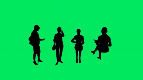 Black animated girl dancing on green scr... | Stock Video | Pond5