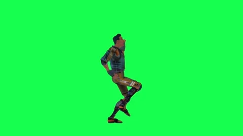 Black animated girl dancing on green scr... | Stock Video | Pond5