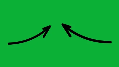 black arrow with 2 animated models with ... | Stock Video | Pond5