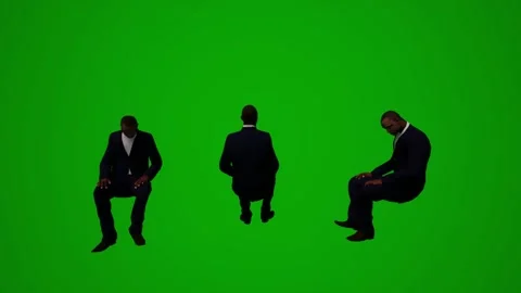 Black business man green screen walk mob... | Stock Video | Pond5