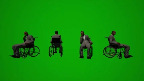 Black business man green screen walk mob... | Stock Video | Pond5