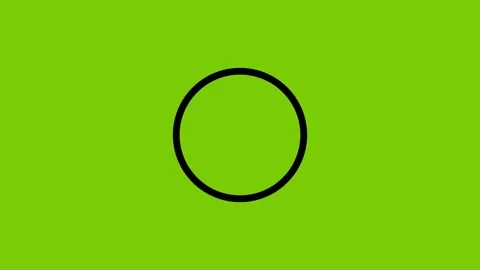 black circle animated on green screen b... | Stock Video | Pond5
