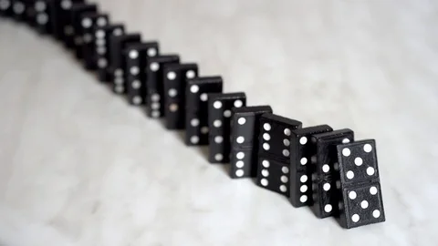 Dominoes Falling Stock Footage ~ Royalty Free Stock Videos | Pond5