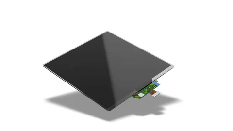 Black flexible square display mockup ani... | Stock Video | Pond5