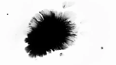 Black flowing ink, alpha matte, full hd | Stock Video | Pond5