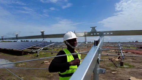 Black Gambian African male engineer man ... | Stock Video | Pond5