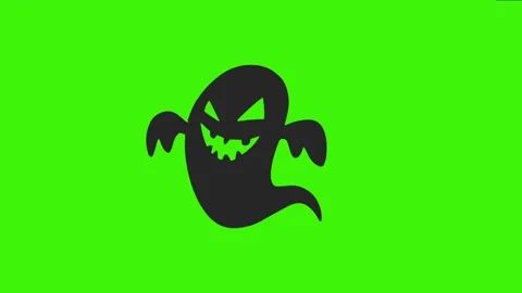 Black Ghost Flying Loop Motion Graphics ... | Stock Video | Pond5