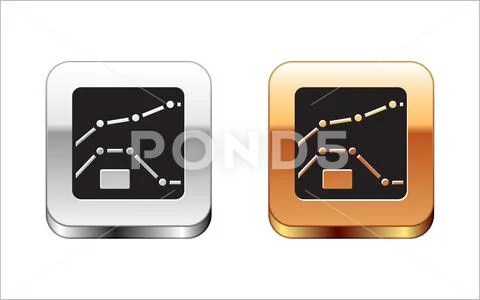 Black Graph, schedule, chart, diagram, infographic, pie graph icon ...